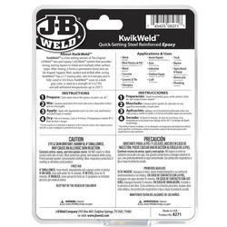 J-B Weld™ KwikWeld™ Dark Gray Quick-Setting Steel Reinforced Cold Weld ...