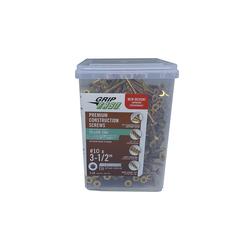 Grip Fast® Premium #10 x 3-1/2" Star Drive Steel Flat Head Interior ...