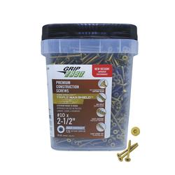 Grip Fast® Premium #10 x 2-1/2" Star Drive Steel Flat Head Exterior ...