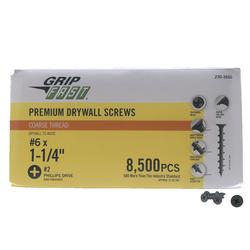 Grip Fast® Premium #6 x 1-1/4" Phillips Drive Bugle Head Coarse Thread ...