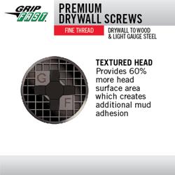 Grip Fast® Premium #6 x 1" Phillips Drive Bugle Head Fine Thread ...