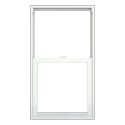 JELD-WEN® Better Series 24-1/4"W x 38"H White Vinyl Single-Hung ...