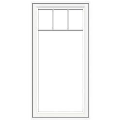 JELD-WEN Premium Series 29-1/2" W x 47-1/2" H Vinyl Casement Window ...