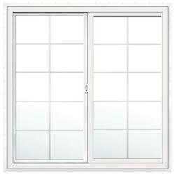 JELD-WEN® Best Series 60"W x 60"H Vinyl Left Sliding Window with ...