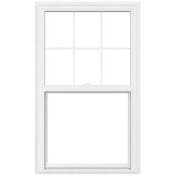 JELD-WEN® Best Series 30"W x 48"H White Vinyl Single-Hung Window with ...