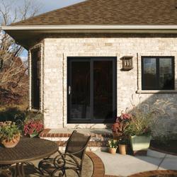 JELD-WEN® Builders Series 60"W x 80"H Black Vinyl XO Sliding Patio Door ...