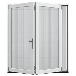 JELD-WEN® F4500 72" x 80" 2-Panel Folds Out Left Primed Fiberglass ...