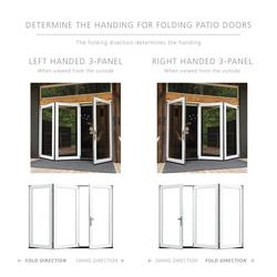 JELD-WEN® F4500 107" x 80" 3-Panel Folding Left Hand Outswing Primed ...
