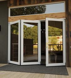 JELD-WEN® F4500 107" x 80" 3-Panel Folding Left Hand Outswing Primed ...