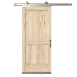 JELD-WEN MODA PMP1023 32"W x 80"H Unfinished Wood 2-Panel Interior Barn ...