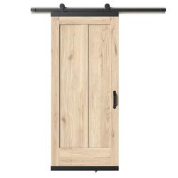 JELD-WEN MODA PMP1024 32"W x 96"H Unfinished Wood 2-Panel Interior Barn ...