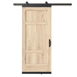 JELD-WEN MODA PMP1031 30"W x 80"H Unfinished Wood 3-Panel Interior Barn ...