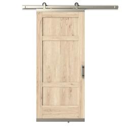 JELD-WEN MODA PMP1031 30"W x 80"H Unfinished Wood 3-Panel Interior Barn ...