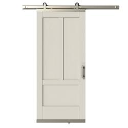 JELD-WEN MODA PMP1032 32"W x 80"H Primed Wood 3-Panel Interior Barn ...