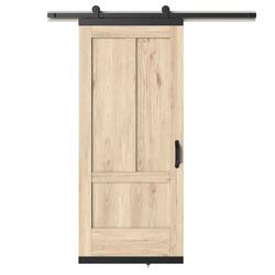 JELD-WEN MODA PMP1032 36"W x 80"H Unfinished Wood 3-Panel Interior Barn ...