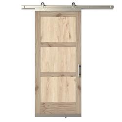 JELD-WEN MODA PMP1035 30"W x 80"H Unfinished Wood 3-Panel Interior Barn ...