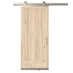 JELD-WEN MODA PMP1036 36"W x 80"H Unfinished Wood 3-Panel Interior Barn ...