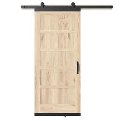 JELD-WEN MODA PMP1055N 36"W x 80"H Unfinished Wood Narrow Rail 5-Panel ...