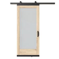 JELD-WEN MODA PMT1011 30"W x 80"H Unfinished Wood Frosted Translucent ...