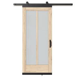 JELD-WEN MODA PMT1024N 30"W x 80"H Unfinished Wood Frosted Translucent ...