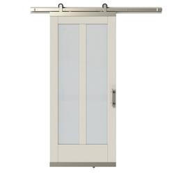 JELD-WEN MODA PMT1024 36"W x 80"H Primed Wood Frosted Translucent Glass ...