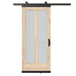 JELD-WEN MODA PMT1024 30"W x 80"H Unfinished Wood Frosted Translucent ...