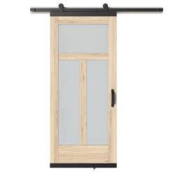 JELD-WEN MODA PMT1033 36"W x 80"H Unfinished Wood Frosted Translucent ...