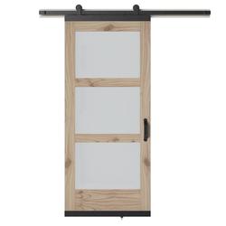 JELD-WEN MODA PMT1035 36"W x 80"H Unfinished Wood Frosted Translucent ...