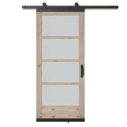 JELD-WEN MODA PMT1044N 36"W x 96"H Unfinished Wood Frosted Translucent ...