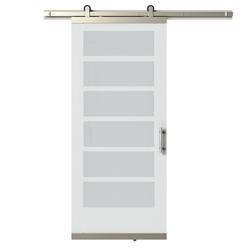 JELD-WEN MODA PMT1066N 30"W x 96"H Primed Wood Frosted Translucent ...
