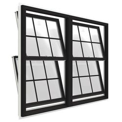 JELD-WEN® Premium Series 72"W x 60"H Vinyl Double-Hung Window with ...