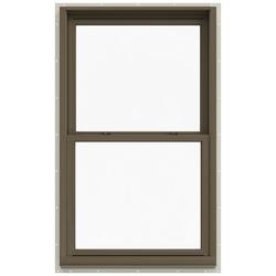 JELD-WEN® W5500 Series 34-1/8"W x 56-3/4"H Aluminum Clad Pine Double ...