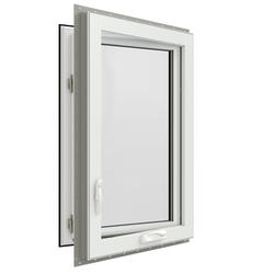 JELD-WEN® Premium Series 24"W x 36"H Vinyl Casement Window with Nailing ...