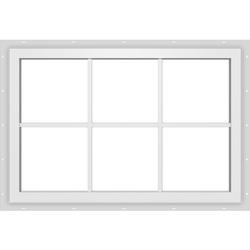 JELD-WEN® Premium Series 36"W x 24"H Vinyl Fixed Picture Window with ...