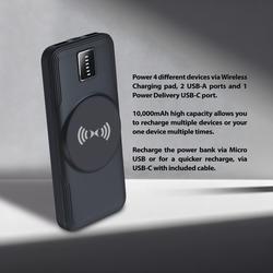 Xtreme™ Power 15W PD USB-C and USB-A Wireless Charger Power Bank at ...
