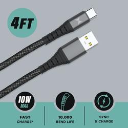 Xtreme™ Tough 4' USB-C to USB-A Ballistic Fiber Charging Cable at Menards®