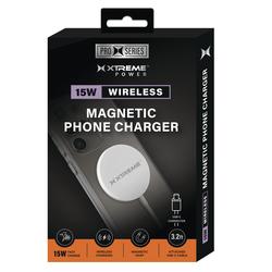Xtreme™ Power Pro Series 15W Wireless Magnetic Charger with USB-C Cable ...