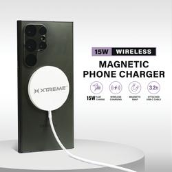 Xtreme™ Power Pro Series 15W Wireless Magnetic Charger with USB-C Cable ...