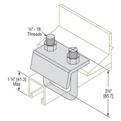 Phoenix Support Systems 1-5/8" U-bolt Beam Clamp at Menards®