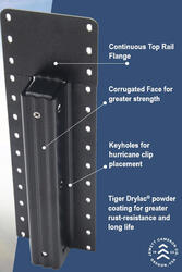 8' Lifetime Steel Post - Black at Menards®