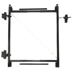 Adjust-A-Gate™ 36" to 72" Black AG-36 Series Steel Frame Fence Gate Kit ...