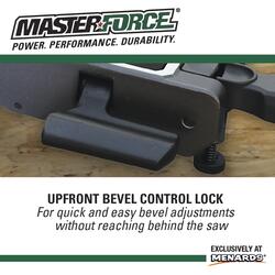 Masterforce® 10" Dual-Bevel 15-Amp Corded Sliding Compound Miter Saw at ...