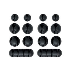 Wrap-It® Storage Cable Clips Assorted Silicone Adhesive Backed Cord ...