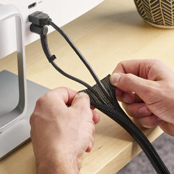 Wrap-It Storage 10' x .5" Mesh Cable Sleeve - Black at Menards®