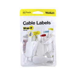Wrap-It® Medium White Cable Labels - 10 Count at Menards®