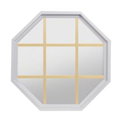 JJJ Specialty Rambler 20 x 20 Fixed 4-Season White Poly Octagon Window ...