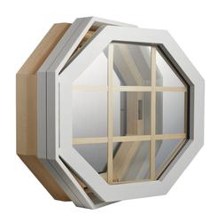 JJJ Specialty Rambler Breeze White Poly Venting Roto Octagon Window ...