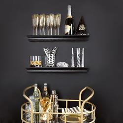 High & Mighty® 18" Black Floating Wall Shelf at Menards®