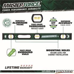 Masterforce® 24" I-Beam Level at Menards®