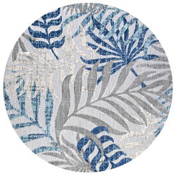 Jonathan Y Amalfi Coast Gray/Blue 5'3" x 5'3" Round Area Rug at Menards®